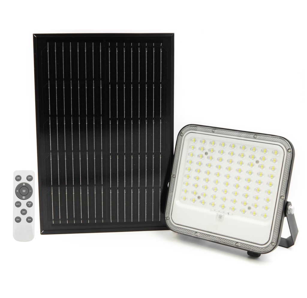 PROYECTOR LED 6.500ºK 200W CON PANEL SOLAR - Ledconcept