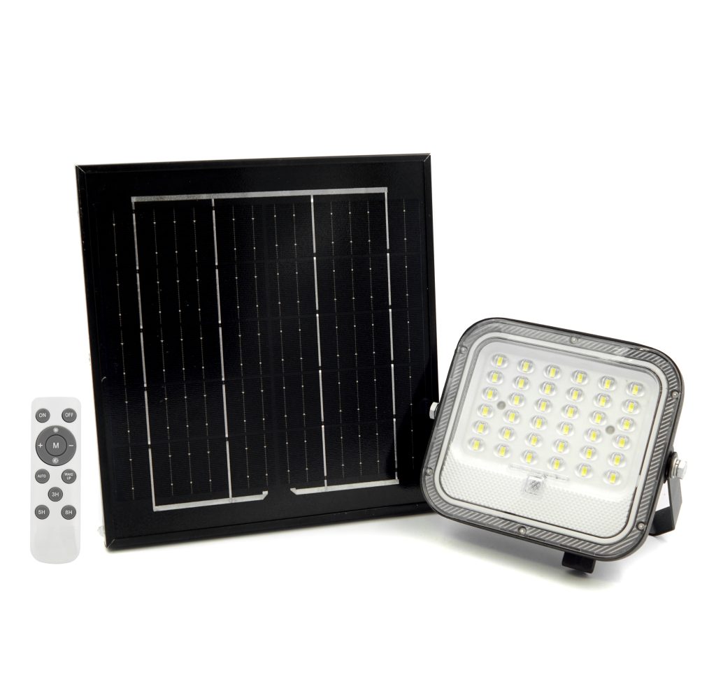 PROYECTOR LED 6.500ºK 50W CON PANEL SOLAR - Ledconcept